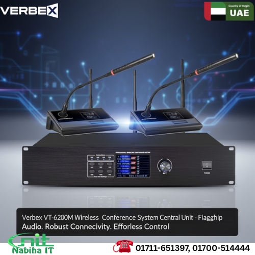 Verbex VT-6200M Wireless Central Unit | Conference Hub - Nabiha infotech